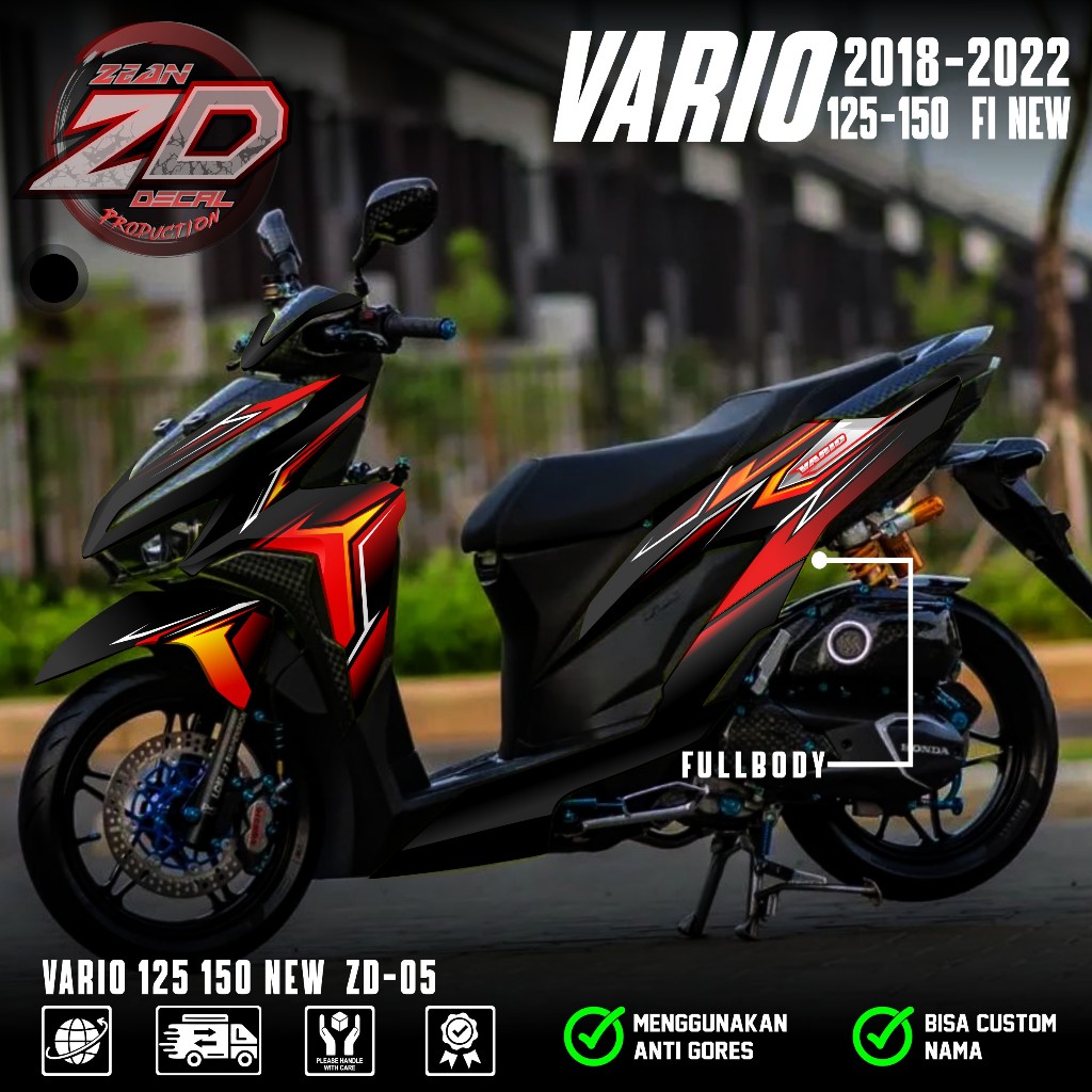 Terbaru Decal Sticker Honda Vario New 125 150 Full body - Sticker ...