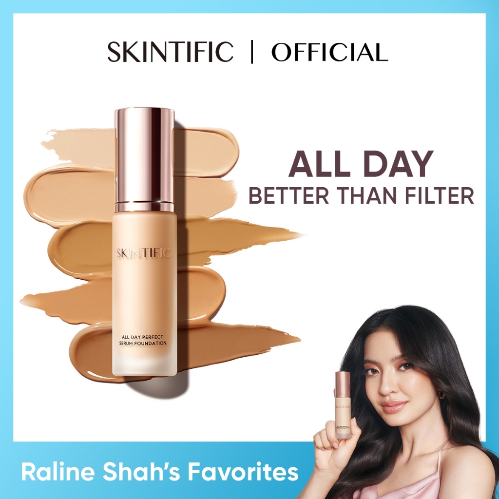 SKINTIFIC All Day Perfect Serum Foundation 25ml ORIGINAL | Shopee Malaysia