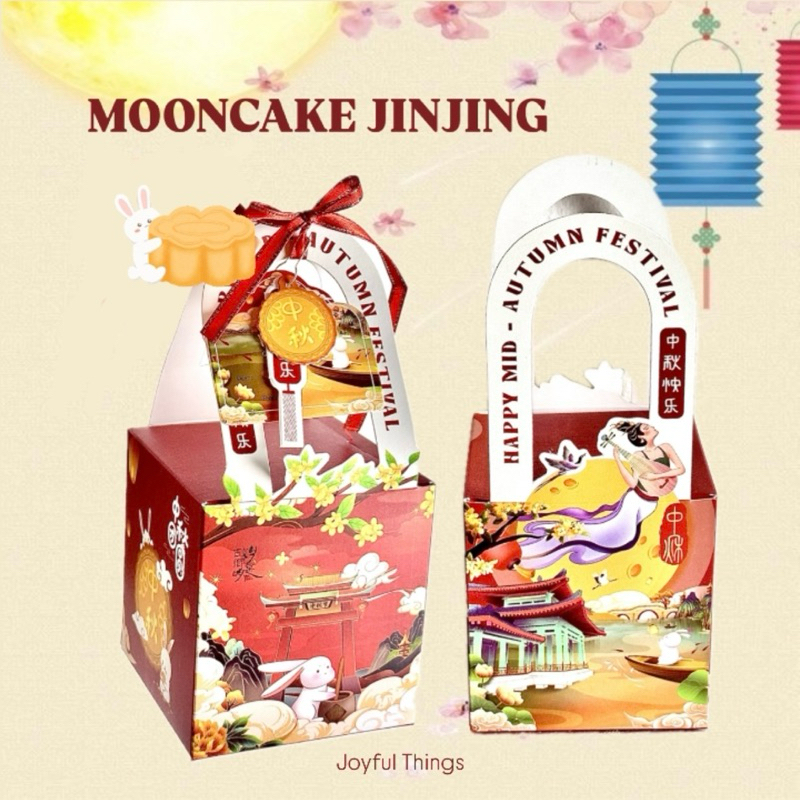 Joyful Mooncake Box FREE Hang Tag Pita / Mooncake Tote Bag / Mika Box ...