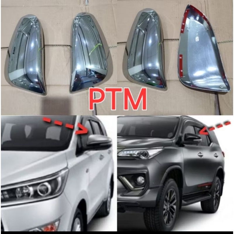 Innova reborn chrome rear view mirror covers 2016 - 2024 and All new ...