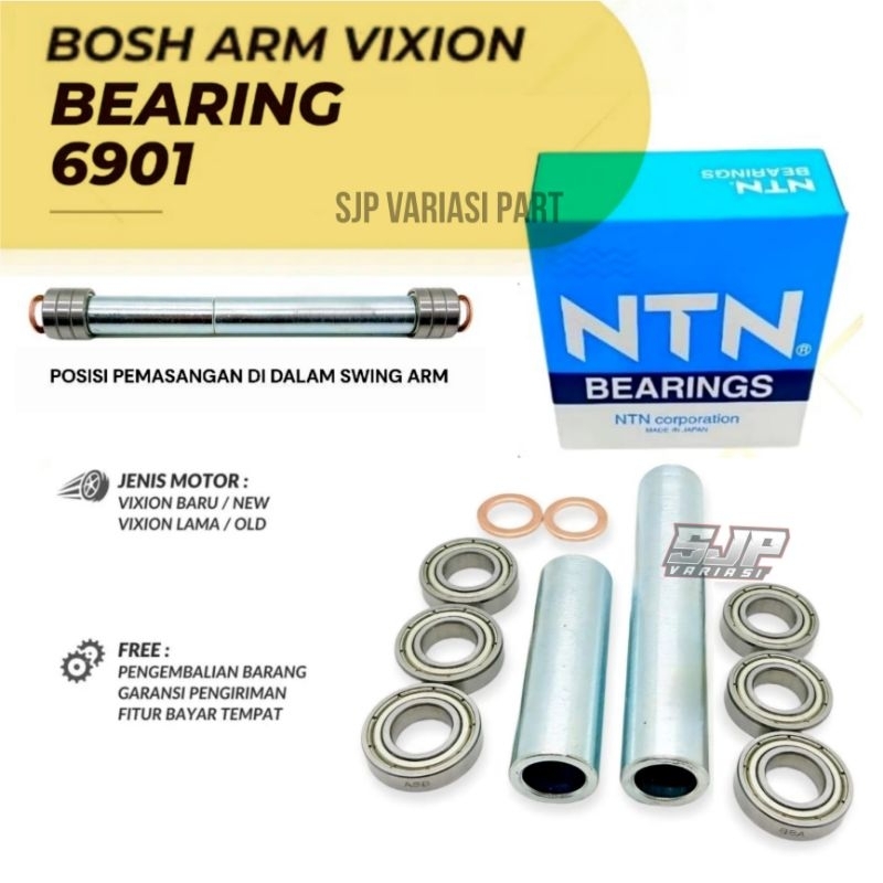 Bosh Arm Vixion Old New R Nvl Bearing Model 6901 NTN ZZCM/5K NTN ...