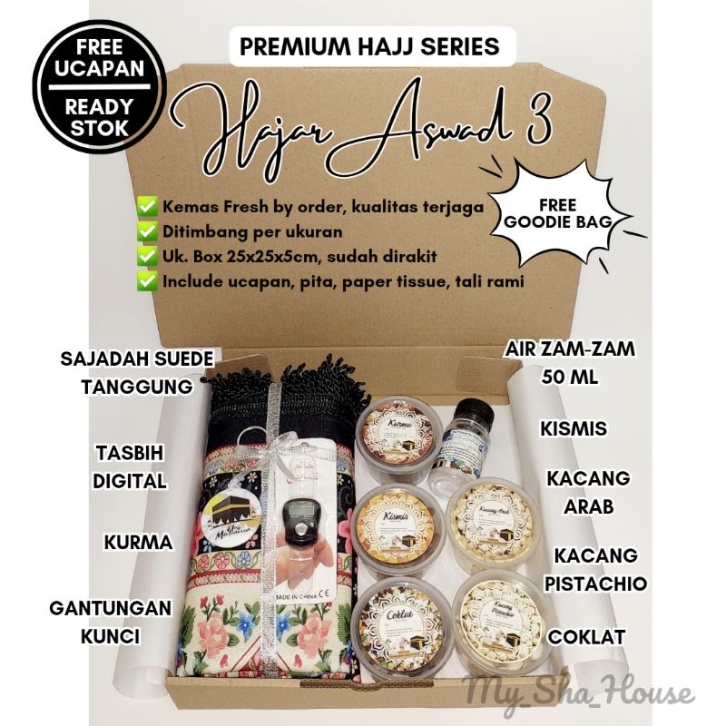 GANTUNGAN Hajar ASWAD Premium Hajj Series Hampers souvenirs for Hajj ...
