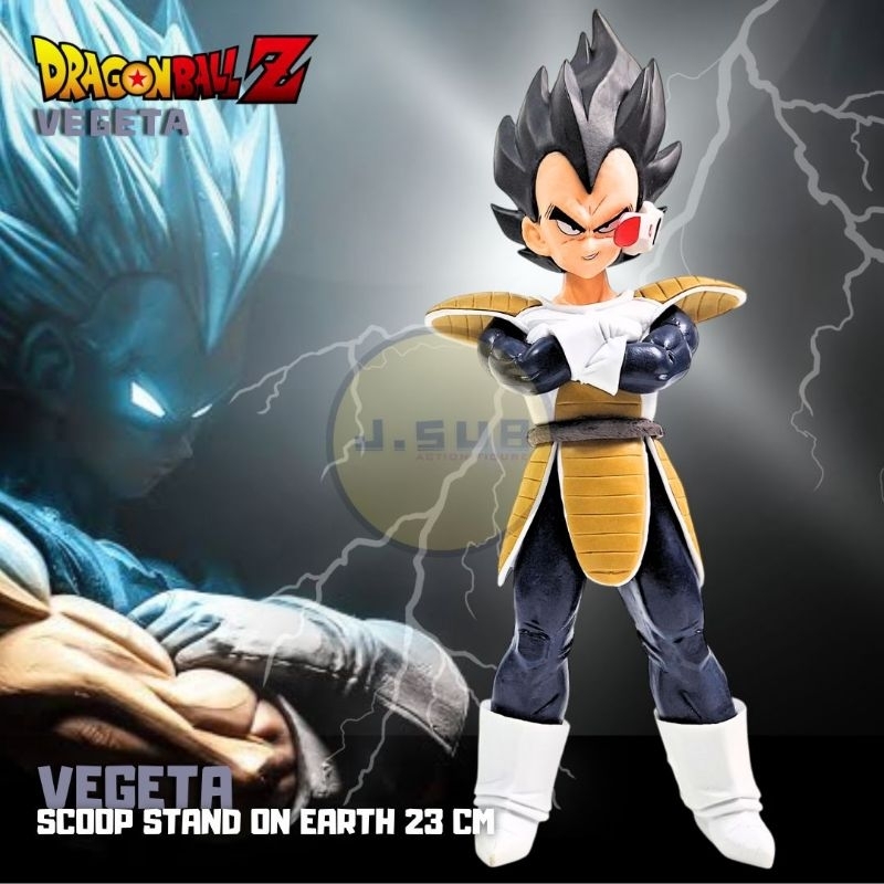 Action Figure Vegeta Statue Dragonball DBZ Stand On Earth 23cm | Shopee ...