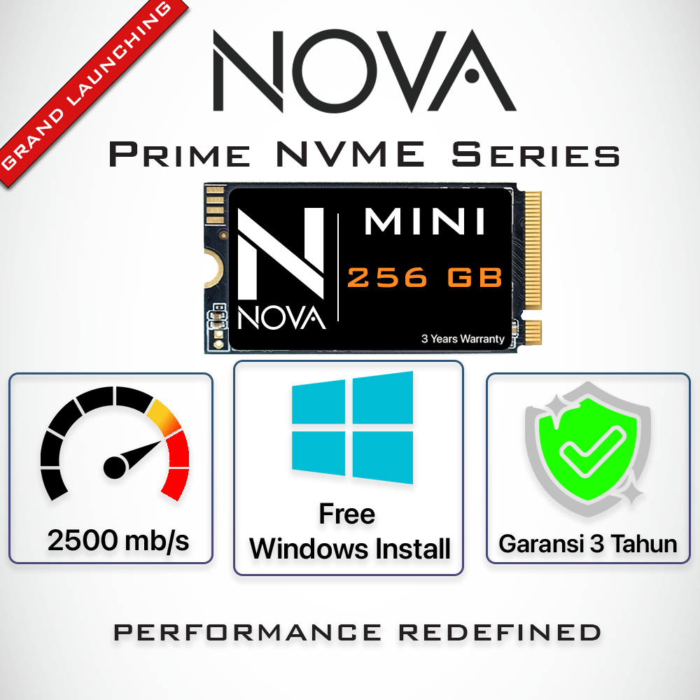 Ssd NVME 2242 256GB M.2 Nova Mini M2 PCIe Gen3 X4 256 GB | Shopee Malaysia