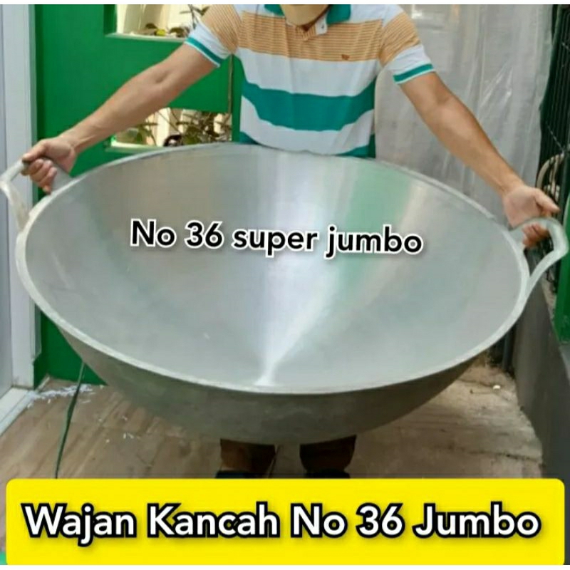 Concave frying pan no. 36 super thick Kuwali jumbo original alimunium ...