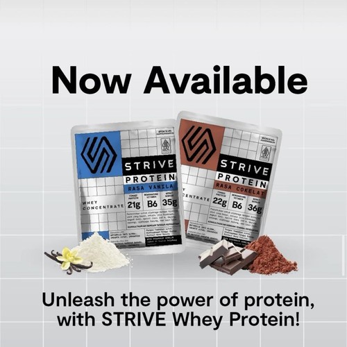 Strive Energy Bar and Energy GEL Strive Whey Protein milk supplement ...