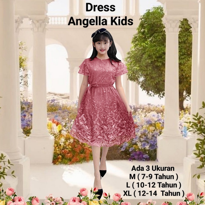 Latest Abg Girls Dress Korean Style Full Brocade Pearl/Dress Angella ...