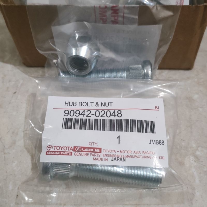 Hub BOLT NUT LONG ORIGINAL KIJANG INNOVA FORTUNER HILUX LONG WHEEL BOLT ...