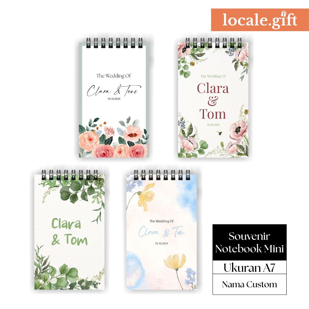 Custom A7 Mini Notebook Wedding Souvenir | Custom Notes | Mini Book ...