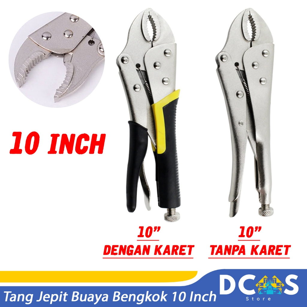 Crocodile Pliers Bent 5" 7" 10" Locking Plier Curve Vise Grip Heavy ...