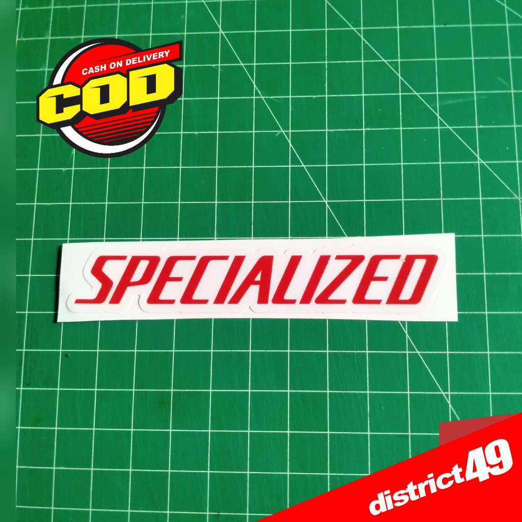 Specialized Stickers - Waterproof Glossy Laminate Print Cut Stickers ...