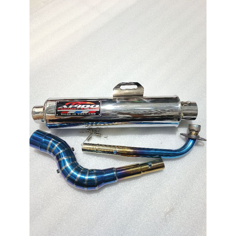 Apido Ckd Pipe canister conical open specs exhaust Pipe for Wave 125 ...