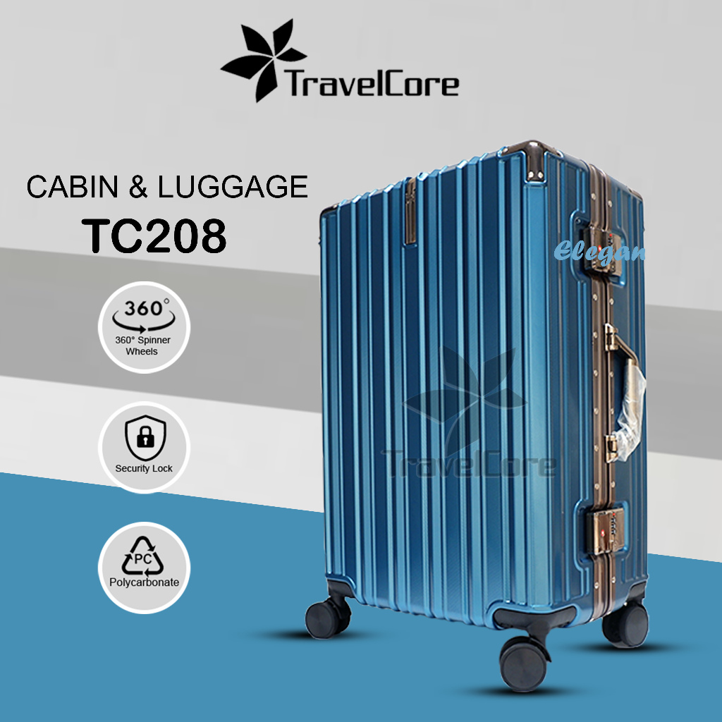 Tc208 Premium Suitcase 20 Inch Cabin Size | Shatterproof PC Material ...
