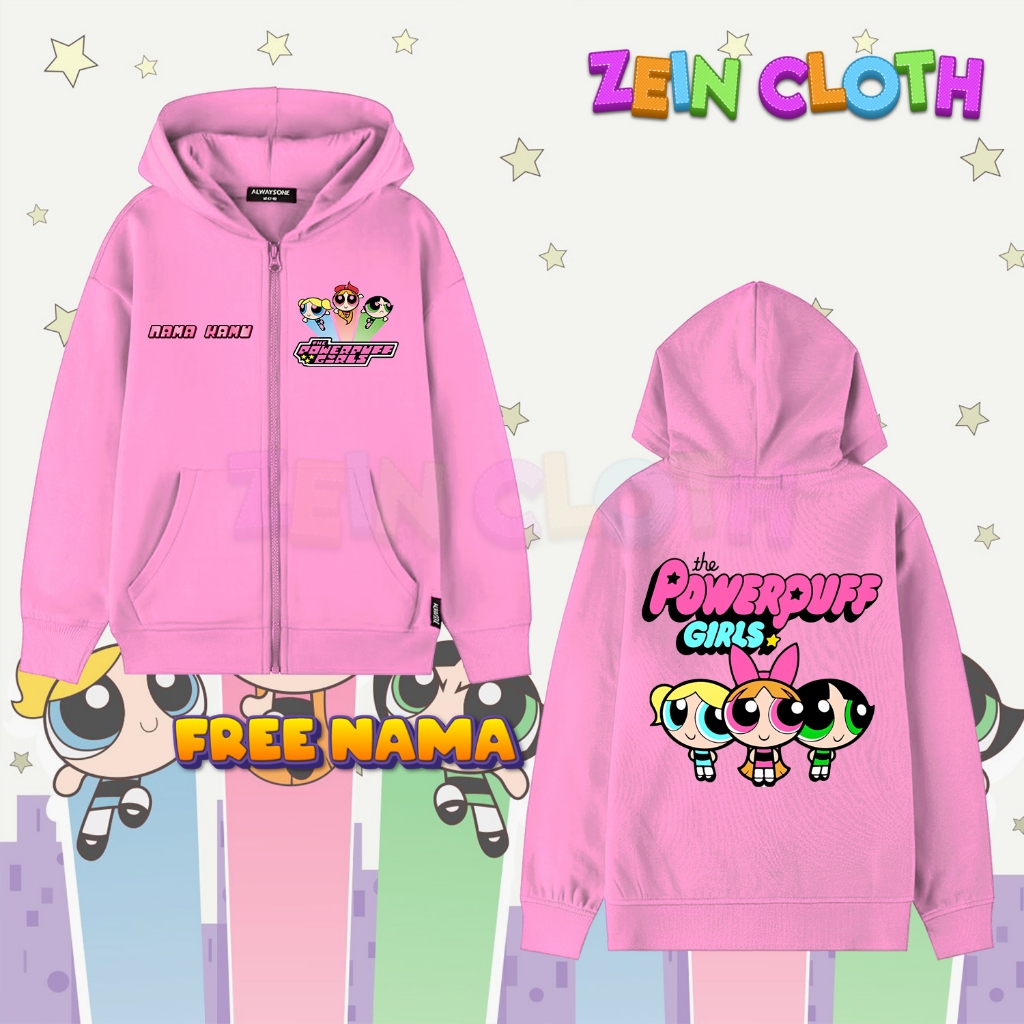 Powerpuff Girls Zipper Hoodie / PowerPuff Girls Hoodie Jacket | Shopee ...