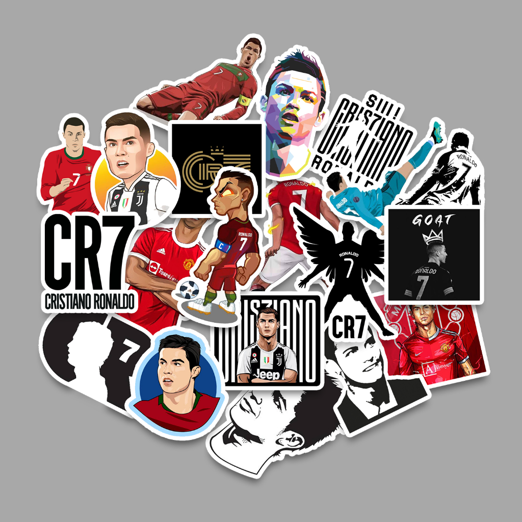 Sticker PACK - CRISTIANO RONALDO CR7 | Suitcase STICKER TUMBLER STICKER ...