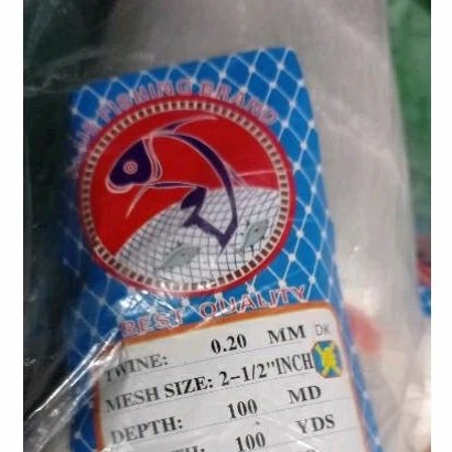MATA Fishing NET / STRING NET 0.20 2-1/2 100x100 TATE / NAILING EYE (NO ...