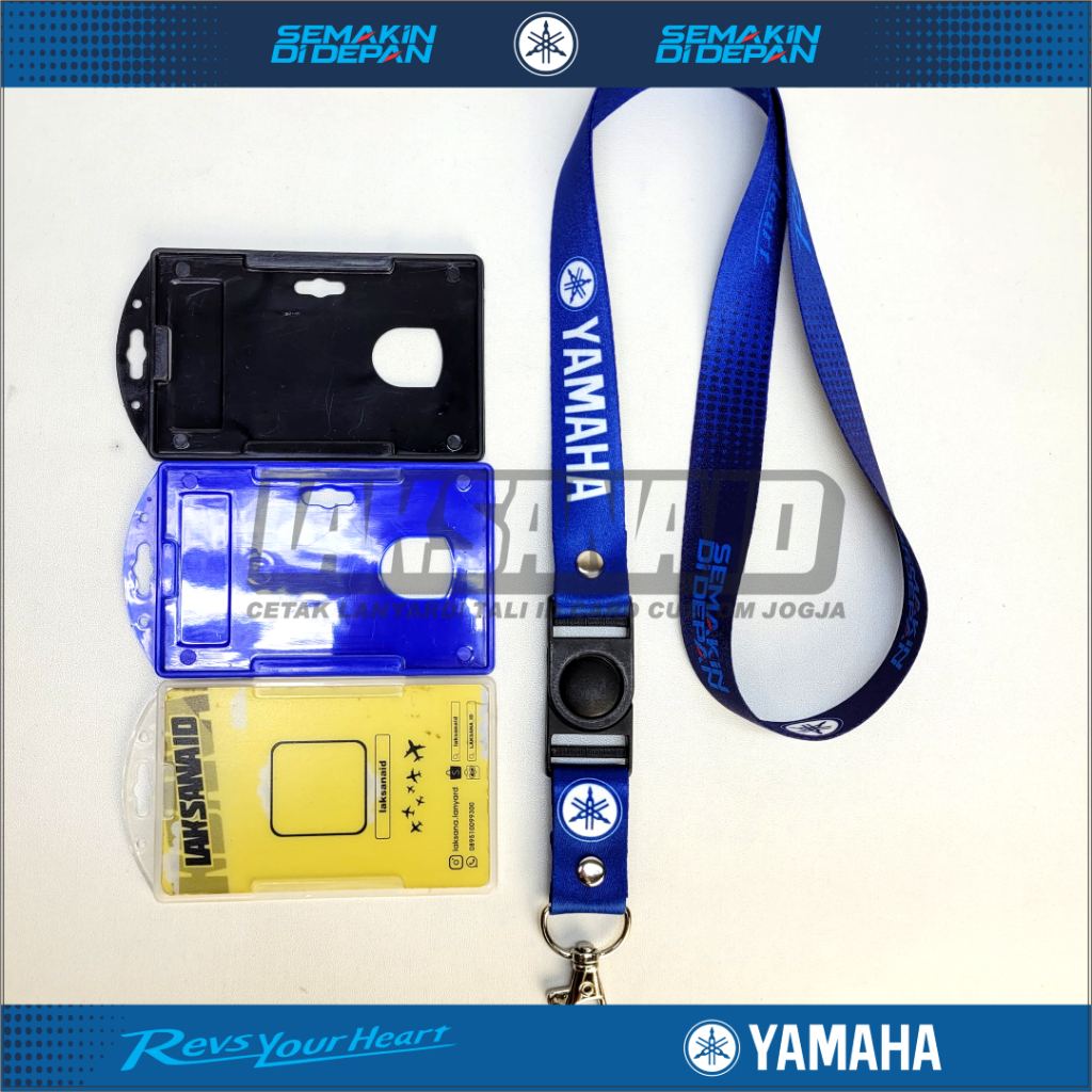Yamaha ID Card Lanyard is increasing in front FULL PRINT plus HOLDER ...