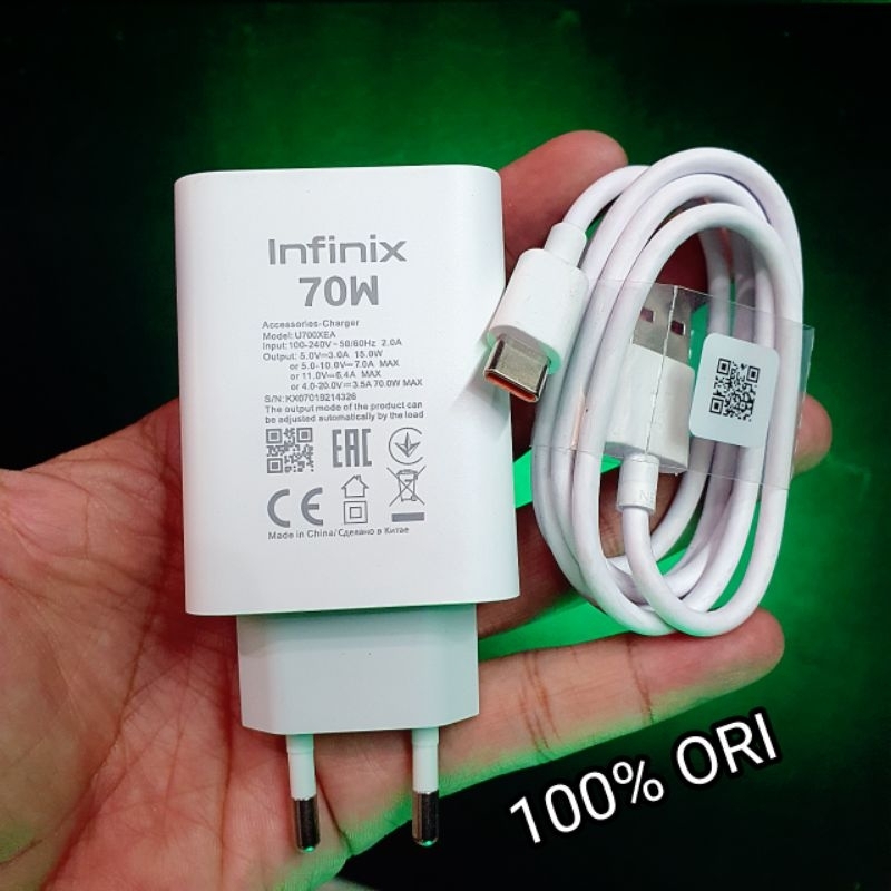 Infinix Note 40 Pro 70W Charger || Tecno Pova 6 Original HP Removed 100 ...
