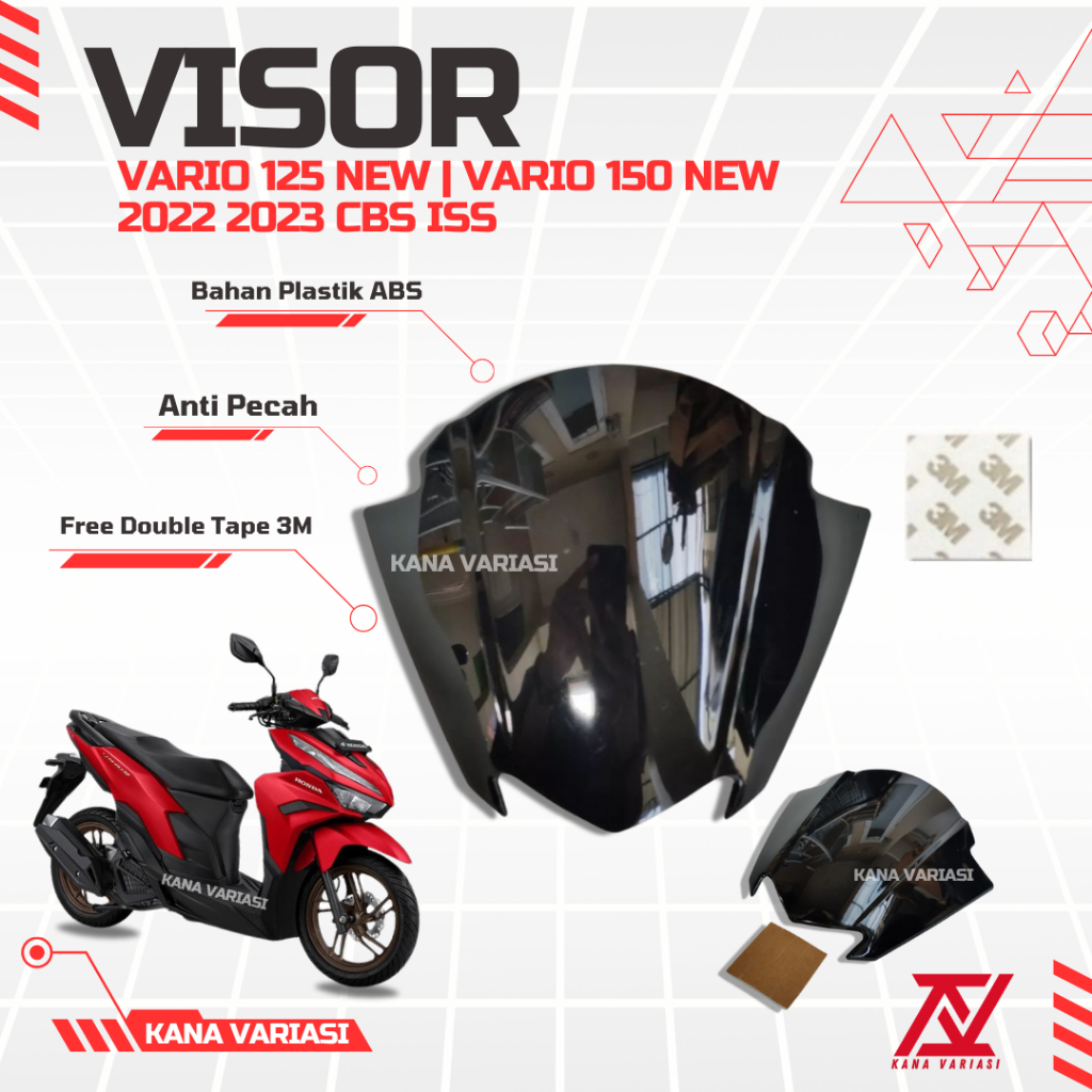 Visor Winshield Vario 125 New Vario 150 New CBS ISS 2022 2023 2024 ...