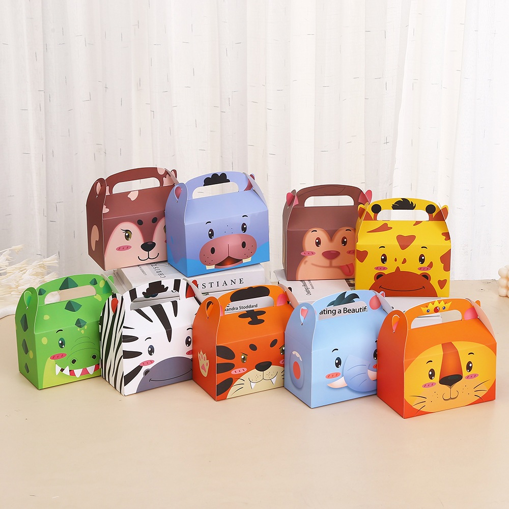 Hand CARRY Box - Hamper birthday - birthday Cardboard - FACE ANIMAL ...