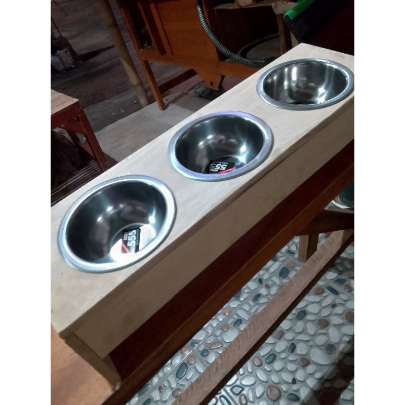 KAYU Unique anti-rust, anti-spill stainless steel cat and dog feeding ...