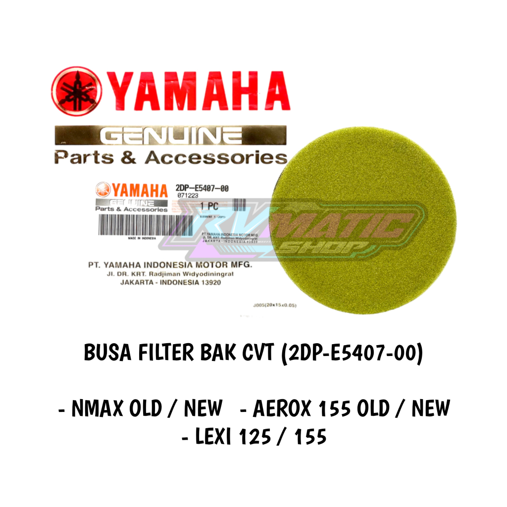 YAMAHA ORIGINAL BAK CVT FILTER FOAM FOR NMAX AEROX 155 LEXI (2DP-E5407 ...