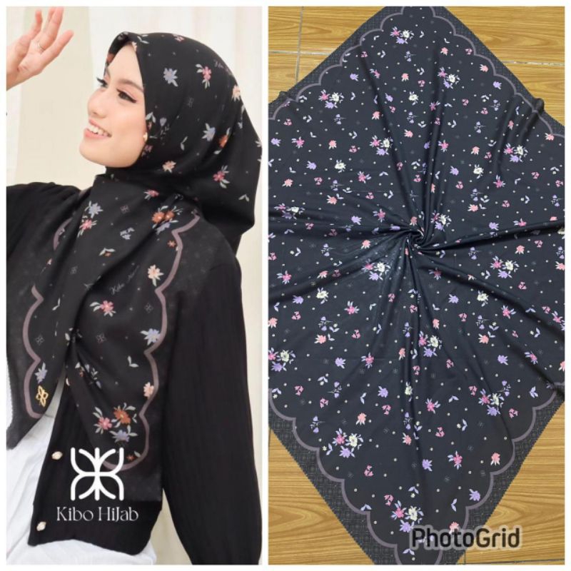 Hijab Voal premium rectangular motif, square printing hijab, laser cut ...