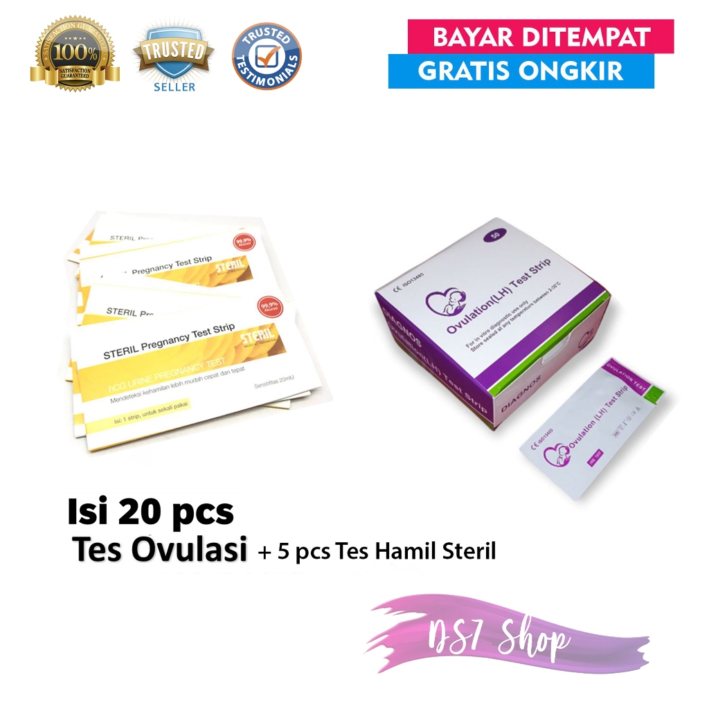 UNGU Package of 5x sterile pregnancy tests and 20x purple fertility ...