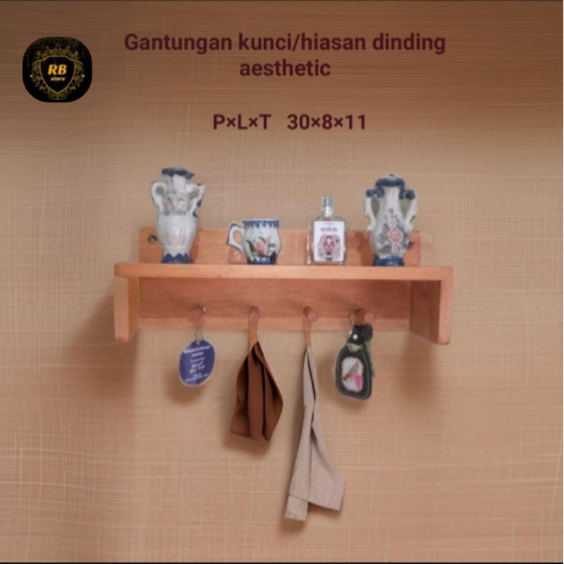 GANTUNGAN Key chain rack, wall shelf, flower rack, photo ram, photo ...