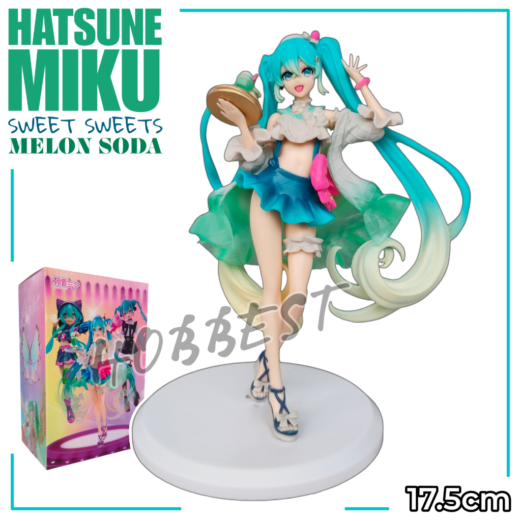 Hatsune MIKU SWEET SWEETS MELON SODA - Action Figures Miniature Display ...
