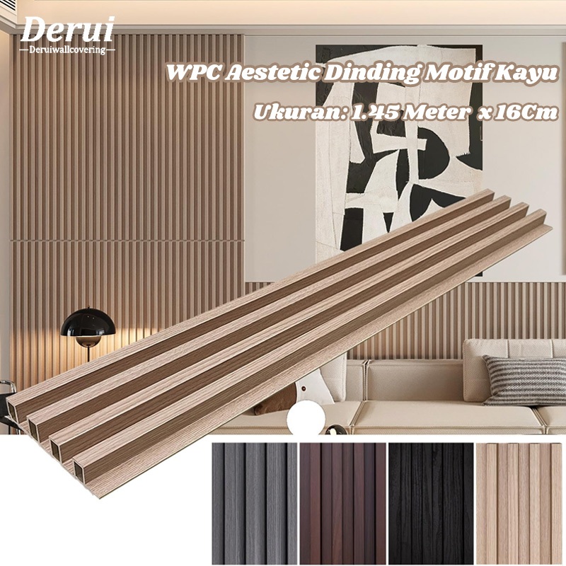 KAYU Wood Wall Panels Wall Decoration 160x22mm 1.45Meter Termite ...