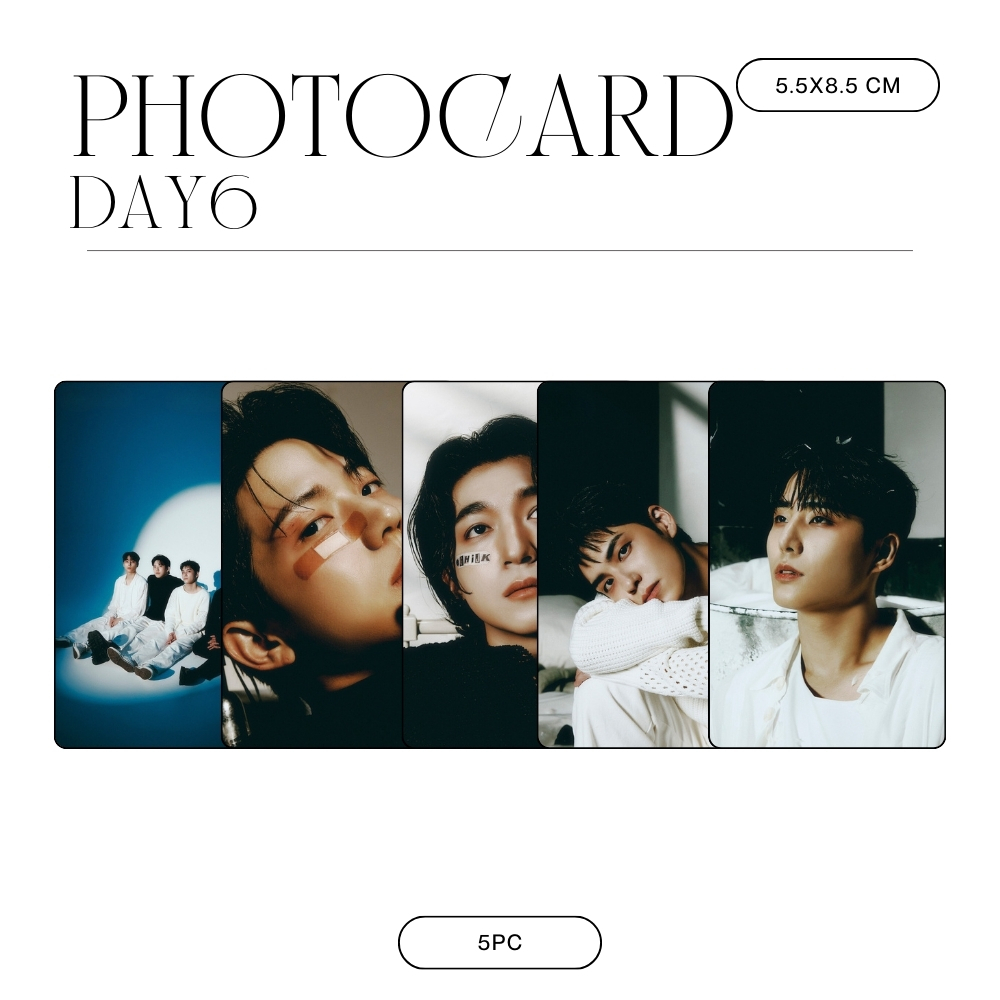 Photocard DAY6 BAND AID (5Pcs+2-Sided Lamination) Signature TTD KPOP CARDS IDOL KOREA PREMIUM ...
