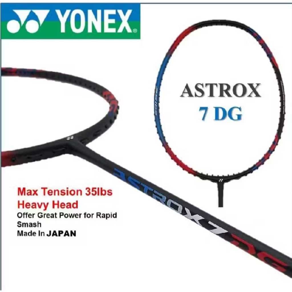 New YONEX ASTROX 7 DG BADMINTON Racket ORIGINAL FREE String Bag And ...
