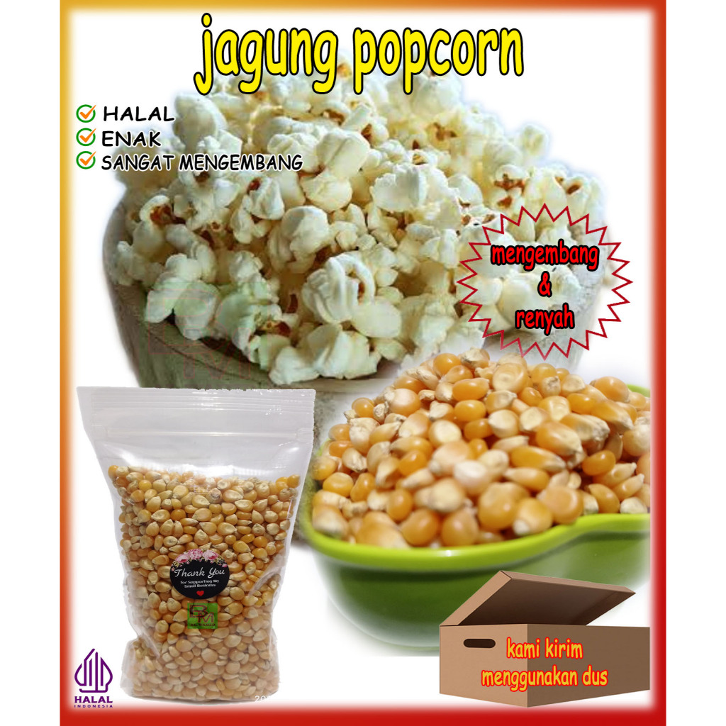 Popcorn Corn Popcorn Seeds 250 grams Raw Pop Corn Kernel Corn | Shopee ...