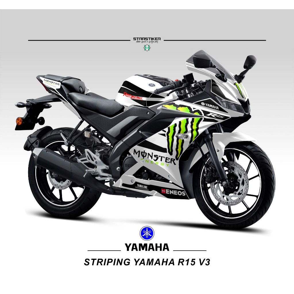 Semifull decals R15 V3 / Motif 10 /Stickers/Motorcycle variations/Stock ...