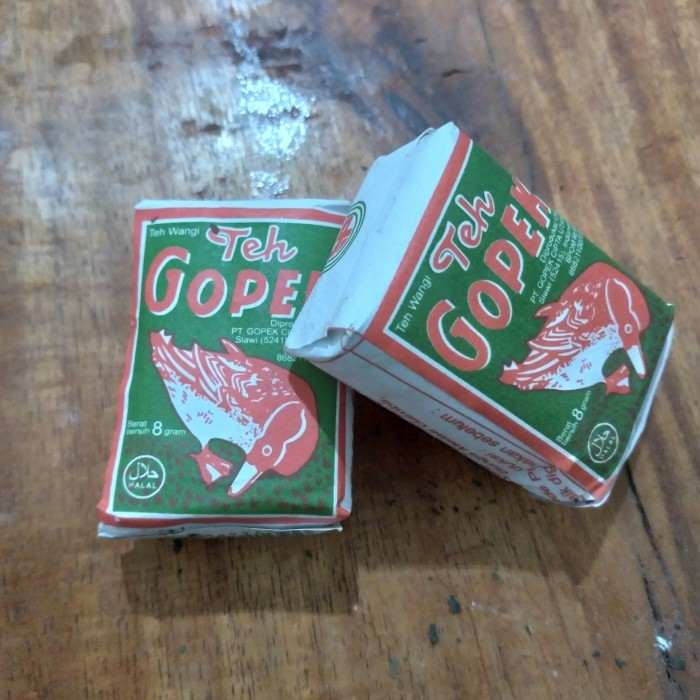 HIJAU Gopek TEA DELICIOUS GREEN TEA DOZENS 8 GRAM x 10 PACK | Shopee ...