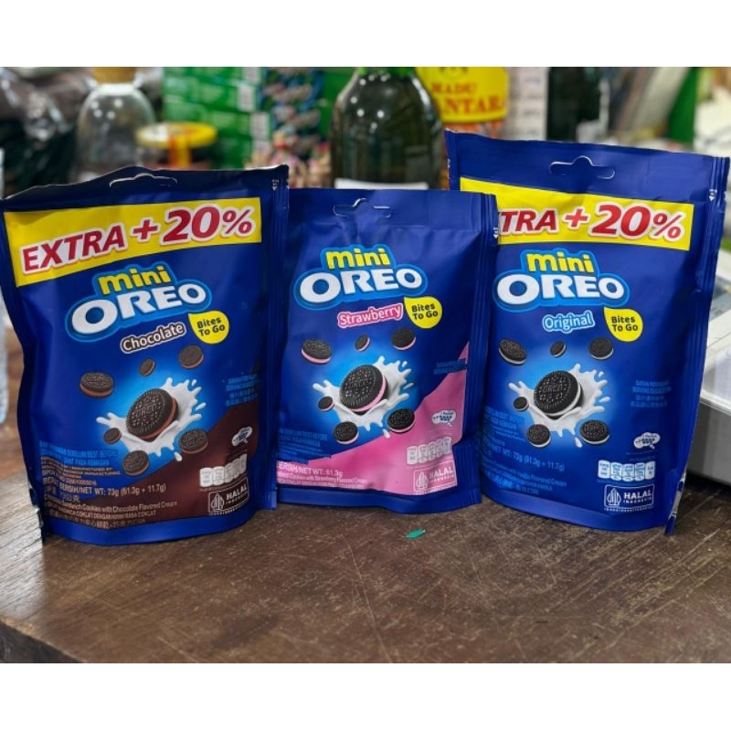 Mini Oreo Biscuit Chocolate Original Strawberry 61.3g/picnic Chocolate Biscuit | Shopee Malaysia