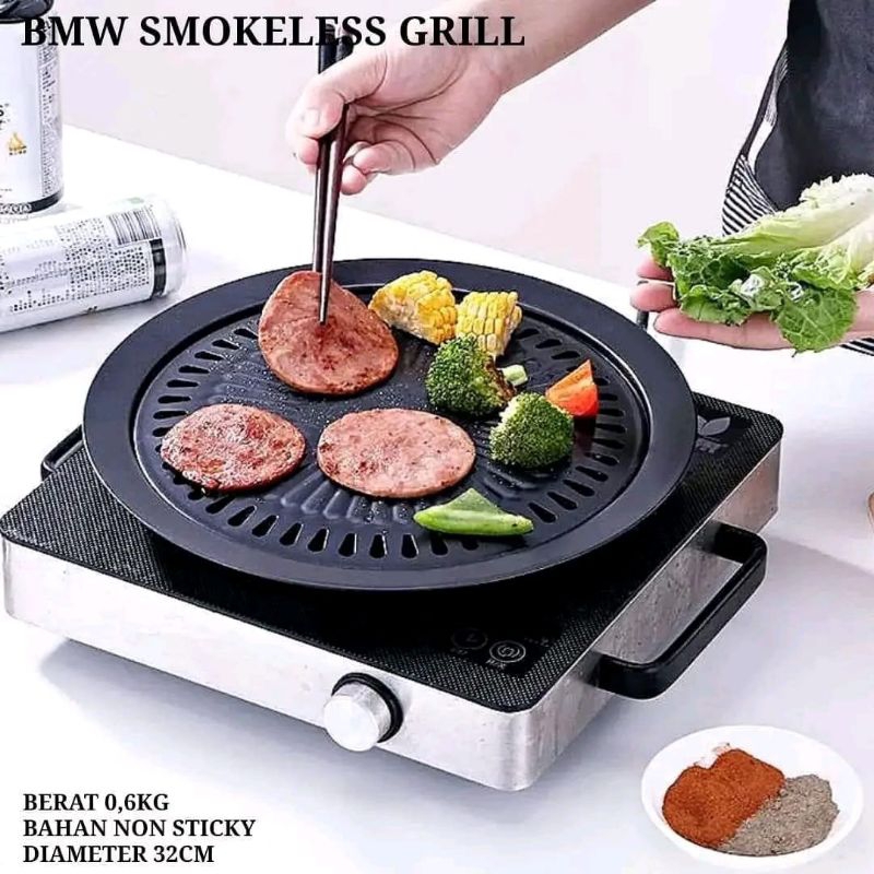 Smokeless GRILL BBQ GRILL 32 CM | Shopee Malaysia