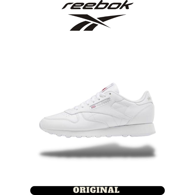 Original Reebok Classic Leather Unisex White Shoes (GY0953) | Shopee ...