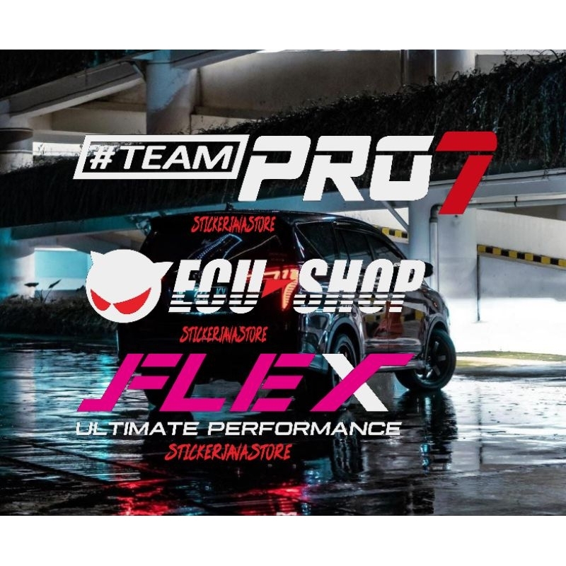 Car STICKER TEAM PRO7 ECUSHOP FLEX STICKER | Shopee Malaysia