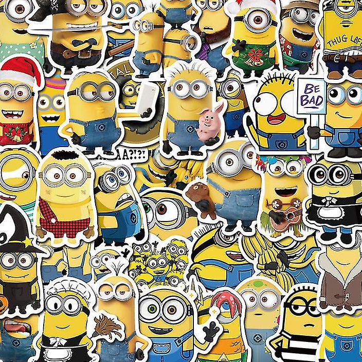 (30 Pcs) Cartoon Stickers/ Glossy Minion Stickers/ Minion Sticker Pack ...