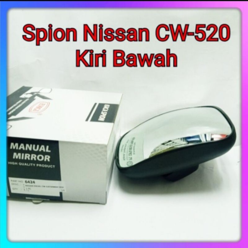 Nissan CW-520 TRUCK MIRROR LEFT BOTTOM SEGI PART 6424 | Shopee Malaysia