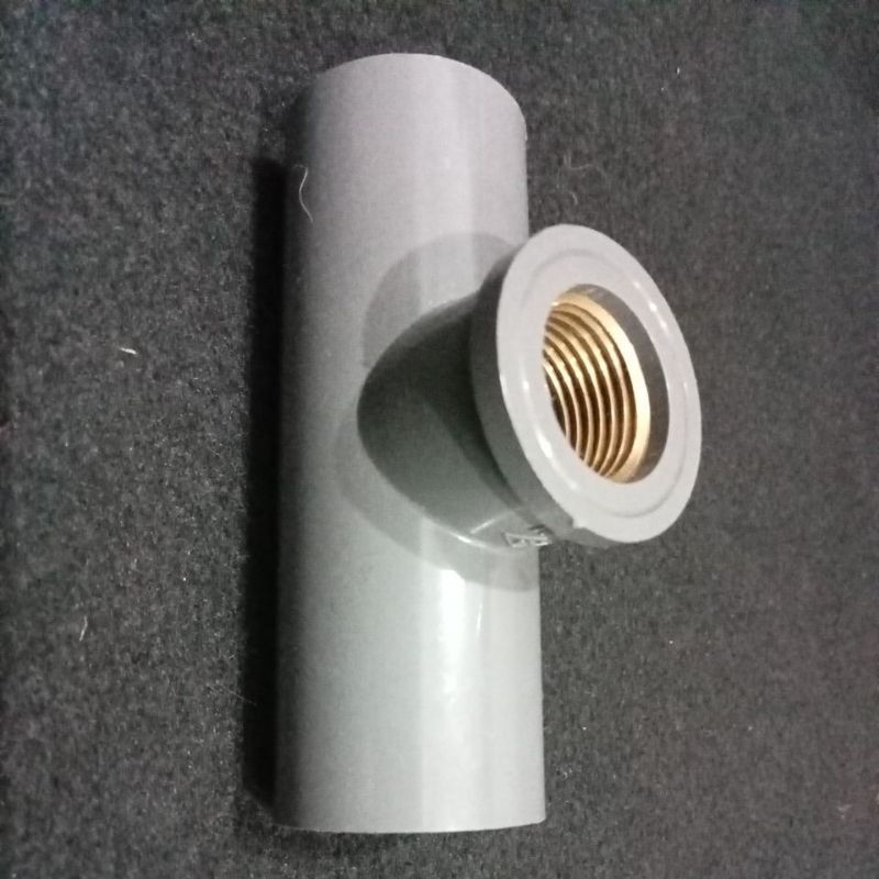 Rucika aw T thread pvc pipe fitting connection in brass 1/2 inch 3/4 ...