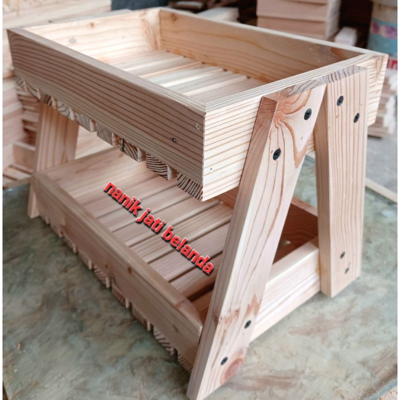 Aesthetic 2-tier Shelf/Kitchen Spice Rack/Egg Rack/Fruit Rack ...