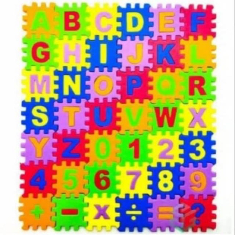 Children's educational toys, sponge block puzzles, letters and numbers ...