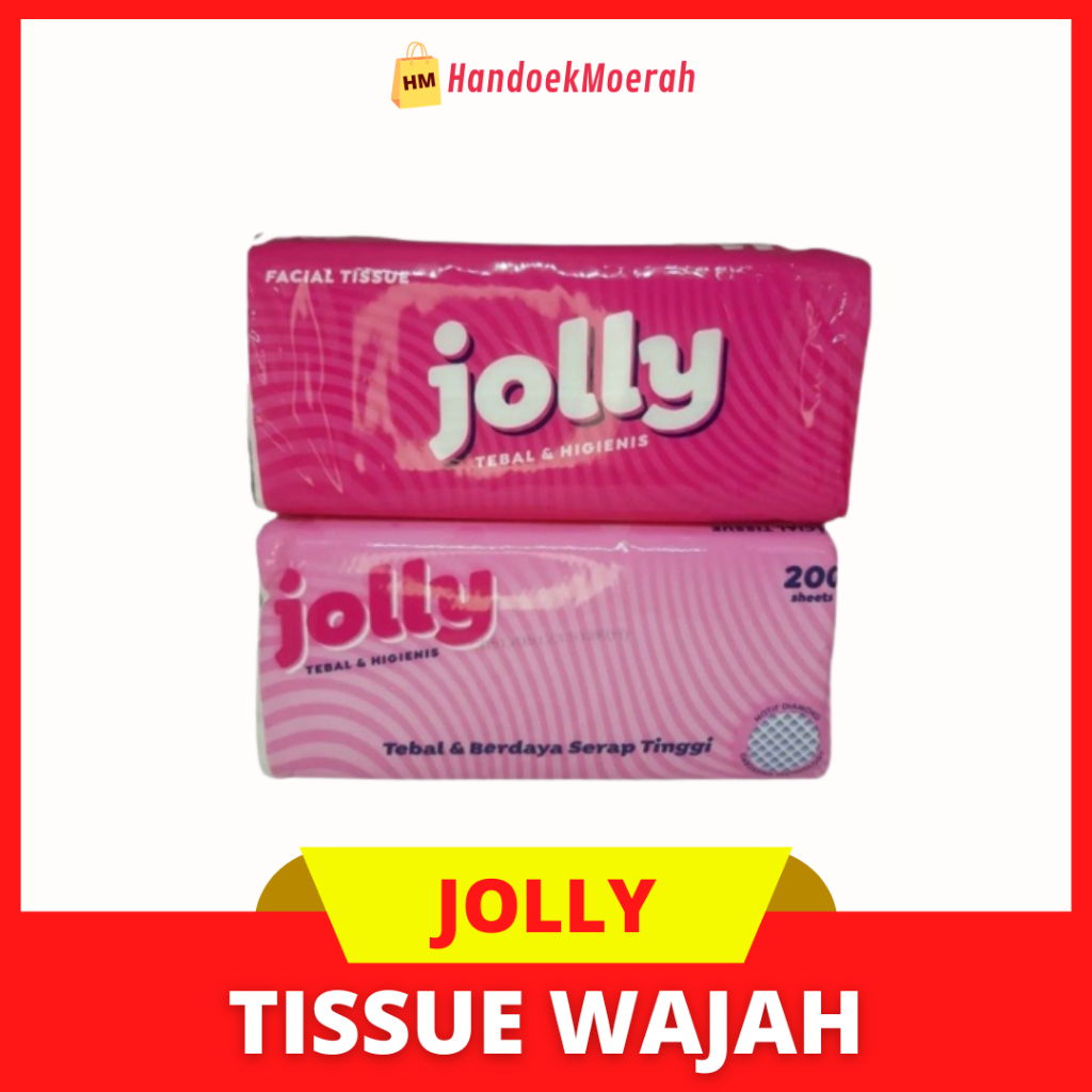 Jolly Facial Soft Tissue 200 Sheets/Facial Tissue | Shopee Malaysia