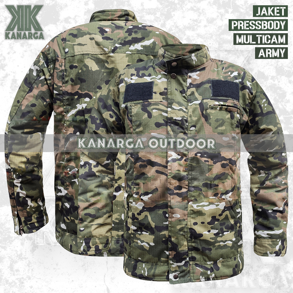 Army Jacket Loreng Multicam Pressbody Ripstop Premium Material - Men's ...