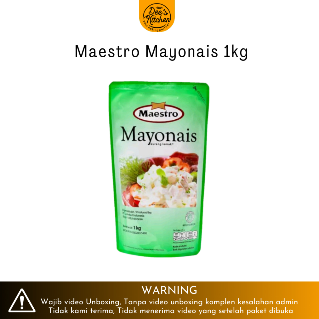 Mayonnaise Maestro 1kg pouch packaging | Shopee Malaysia