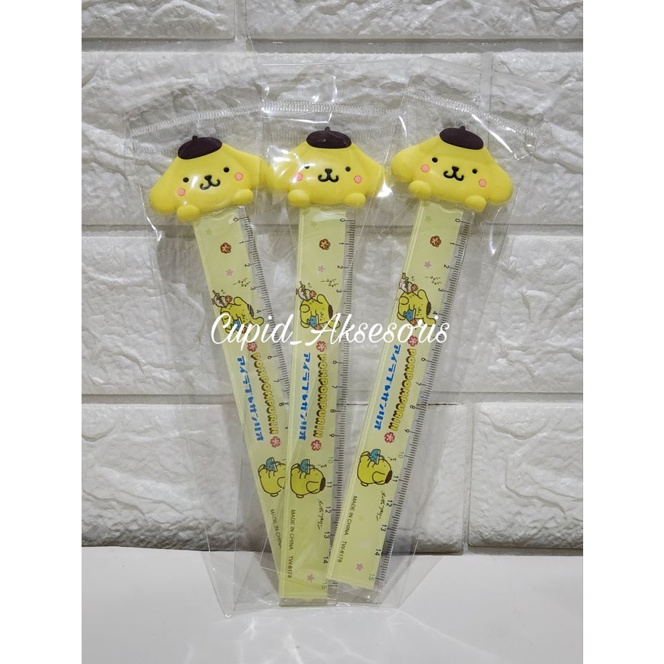 Ruler 15cm/line/RULER SANRIO MY MELODY CINNAMONROL POMPOMPURIN | Shopee ...