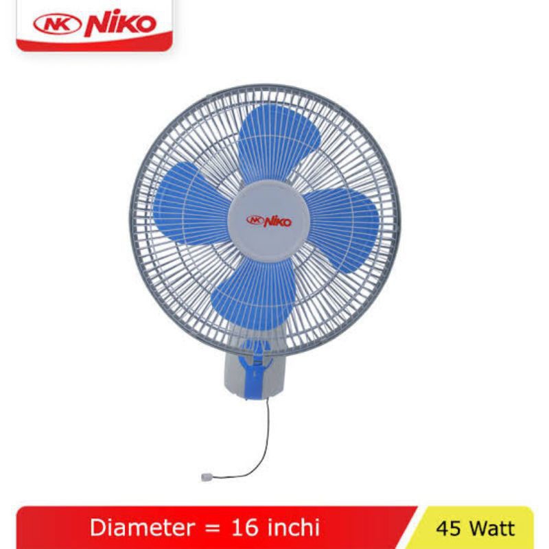Niko 16 Inch Wall Fan / 16" Wall Fan NKW 16L | Shopee Malaysia